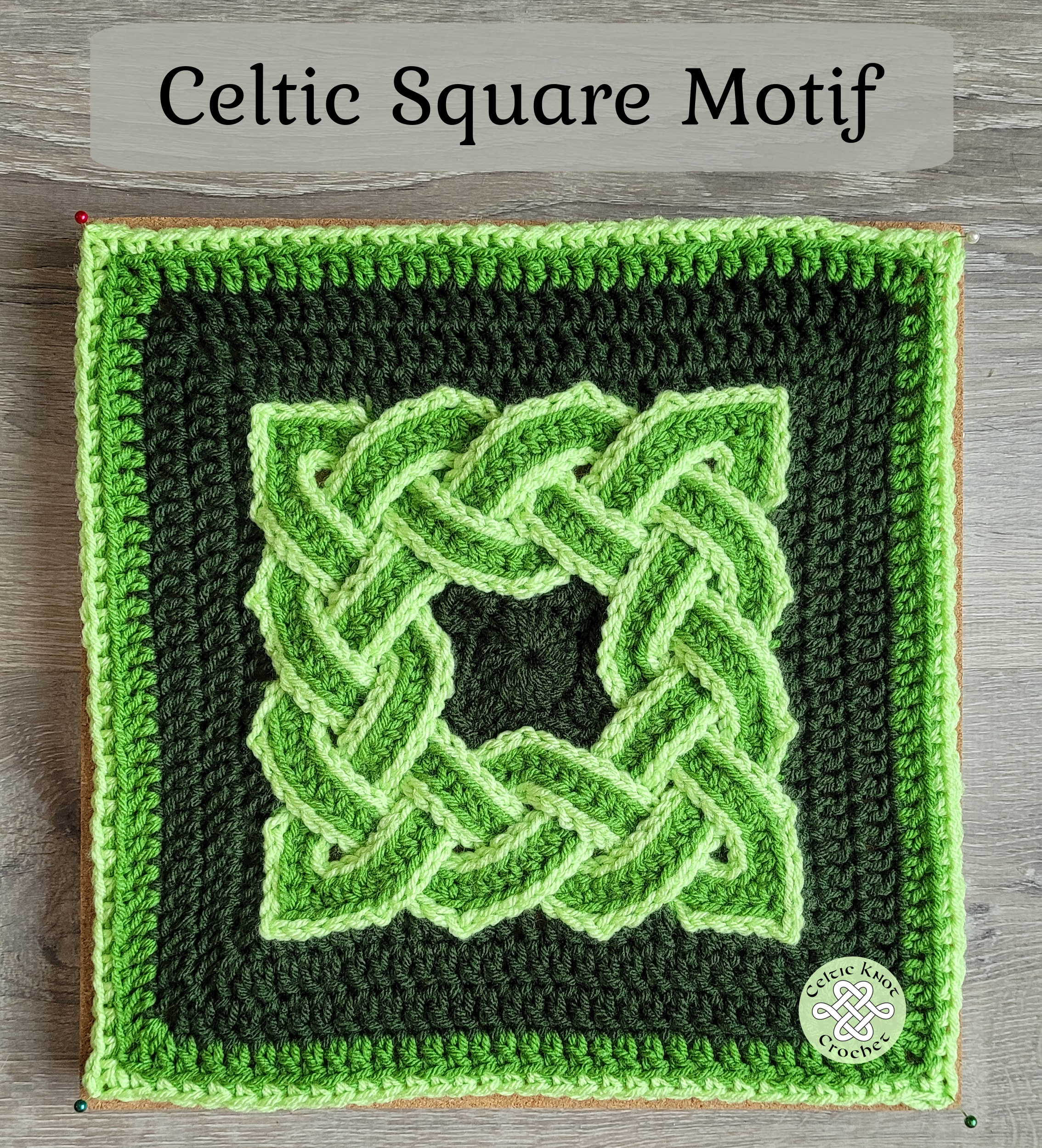 Crochet Blanket Square Pattern - by Celtic Knot Crochet